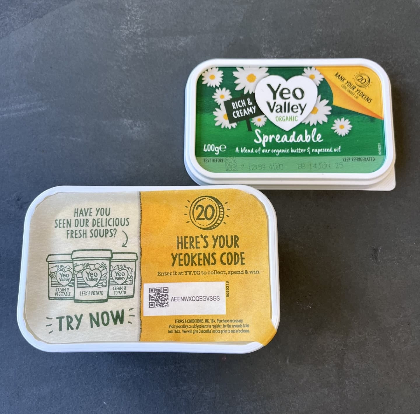 Find your Yeokens code - Yeo Valley Organic